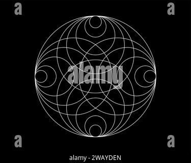 Circular pattern. Ornate mandala. Decorative lacy ornament for tattoo ...