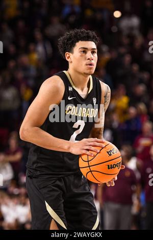 Colorado guard KJ Simpson (2) in the second half of an NCAA college ...