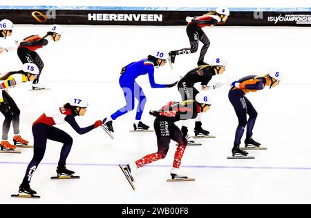 HEERENVEEN - Marijke Groenewoud in action during the women's 3000m on ...