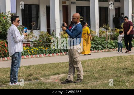 Deutsche Welle (DW) Multimedia journalists, Khaled Muhiuddin (L) and Arafatul Islam (R) seen at ...
