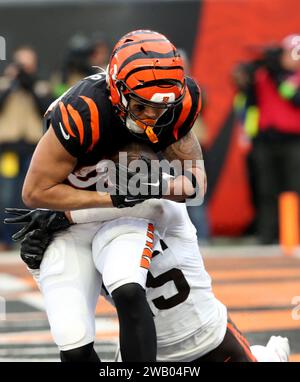 Cincinnati Bengals wide receiver Andrei Iosivas (80) runs during an NFL ...