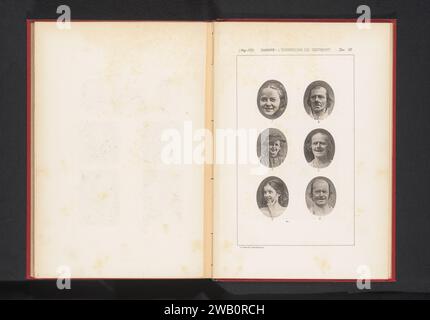 Six portraits of unknown people and children showing joy Stock Photo ...