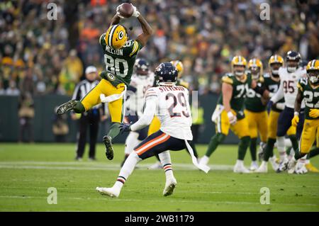 Green Bay Packers cornerback Bo Melton (16) returns a kick during an ...