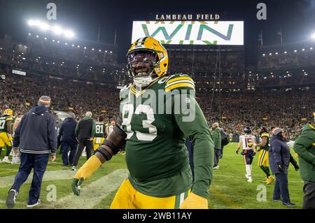 January 7, 2024: Green Bay Packers defensive tackle Devonte Wyatt (95 ...
