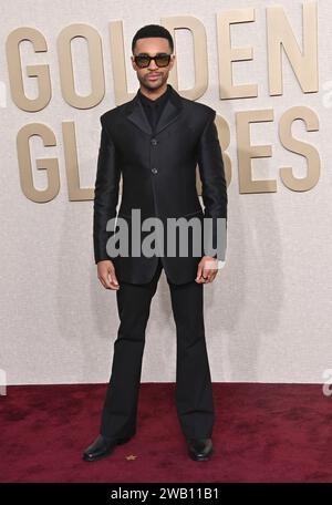 Noah J. Ricketts at the 81st Golden Globe Awards held at the Beverly ...
