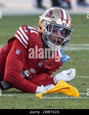 San Francisco 49ers safety Tayler Hawkins (41) is introduced before an ...
