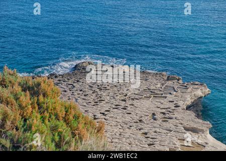 Rock Formations at St. Peters Pools, Malta Stock Photo - Alamy