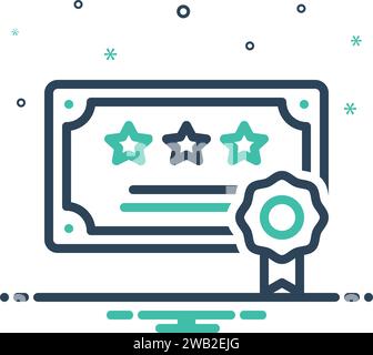 Icon for qualify; batch Stock Vector Image & Art - Alamy