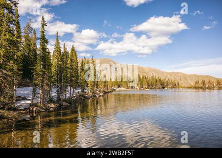 Diamond Lake in the Indian Peaks Wilderness, Colorado Stock Photo - Alamy