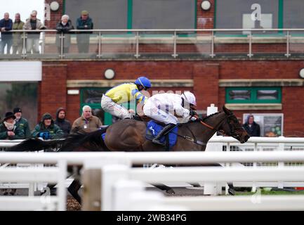 Golden Ace ridden by Lorcan Williams (top) on their way to winning the ...