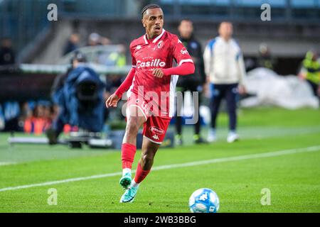 Mehdi Dorval of SSC Bari during the Italian Serie B soccer championship ...