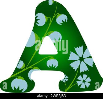 Stylized alphabet on a transparent background, upper and lower case ...
