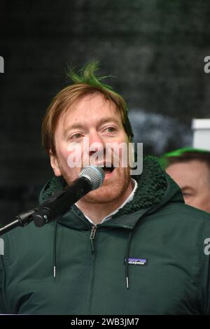 Karl Baer MdB. Gruene Muenchen 08.01.2024 Odeonsplatz Bayerischen ...