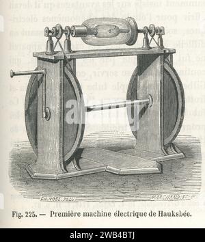 Otto von Guericke's vacuum pump (sulphur globe), improved in its second ...