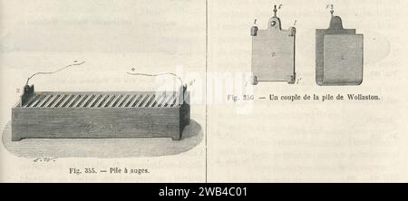 Diagram of the battery developed between 1813 and 1815 by William Hyde ...