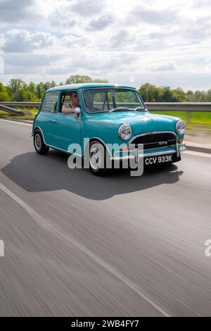 Oselli supercharged 1972 Mini classic British car Stock Photo - Alamy