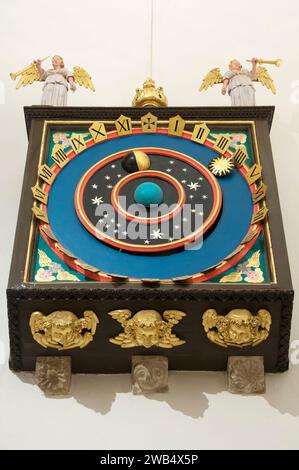 The 14th century Wimborne Minster astronomical clock, one of the oldest ...