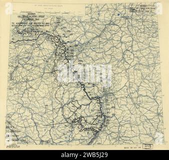 [March 22, 1945], HQ Twelfth Army Group situation map. 1945 by Allied ...