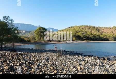 Turkey travel, mediterranean area on a warm summer day, Lycian trail in ...