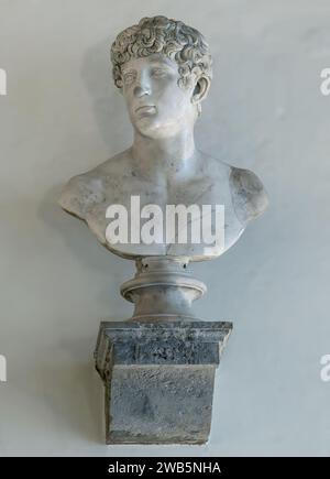 "Male Bust", First half of 2nd century AD. Limestone, Funeral Stele ...