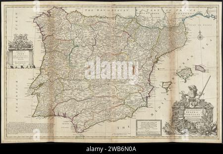 A new and exact map of Spain & Portugal divided into its kingdoms and ...