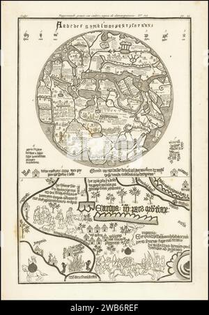 The 1823 facsimile of the Cardinal Borgia Map, originally created ...