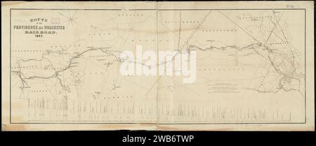 Route of the Providence and Worcester rail road , Providence and ...