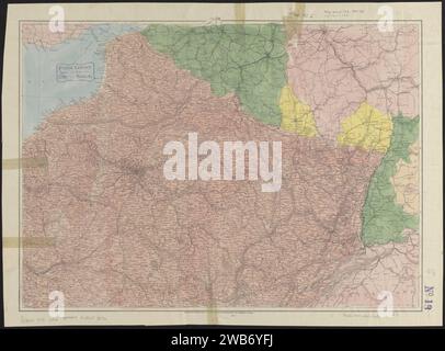 Bacon's map of the seat of war from Paris to the Rhine , Franco ...