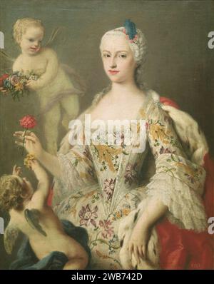 This circa 1750 portrait by Jacopo Amigoni depicts Infanta Maria ...
