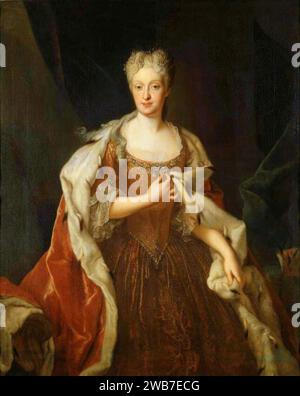 Maria Josepha, Queen of Poland and Electress of Saxony, is portrayed in ...