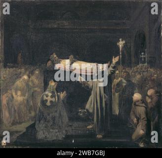 'Funeral of Dagobert Celebrated in Saint-Denis' by Octave Tassaert ...