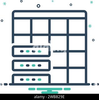 Icon for datatable,table Stock Vector Image & Art - Alamy