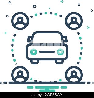 Icon for carsharing,ride Stock Vector Image & Art - Alamy