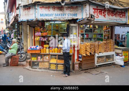 Mumbai, Maharashtra, India, Indian bakery in the street, Editorial only ...