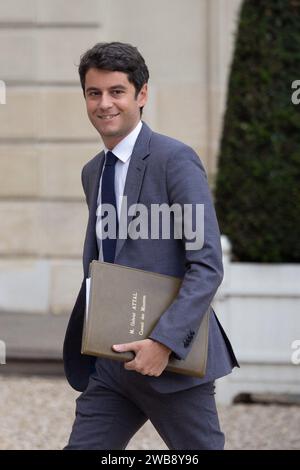 File photo - Junior Minister for Public Accounts Gabriel Attal seen at ...