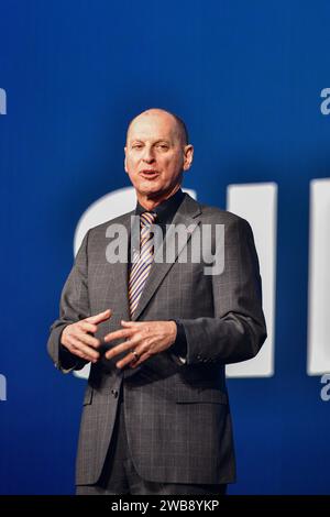 LAS VEGAS, NV - JANUARY 8: Gary Shapiro speaking at Siemens key note ...
