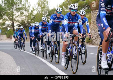 Soudal Quick-Step riders pictured ahead of a training ride of the ...