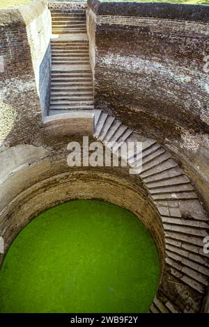 11 26 2006 Vintage Old Helical stepwell,UNESCO worlf Heritage well with ...