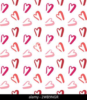 Vector seamless pattern brush with cute garden scene and animals ...