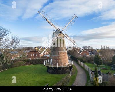 aerial view of ovenden mill or mocketts mill a tower mill in the ...