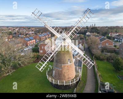 aerial view of ovenden mill or mocketts mill a tower mill in the ...