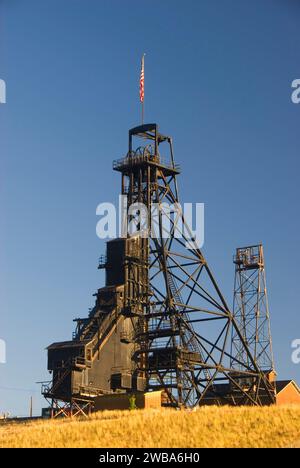 Anselmo Mine Headframe, National Historic District, Butte, Montana, USA ...