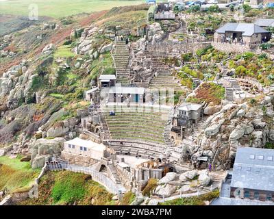 Minack Theatre Cornwall UK spectacular open air theatre, drone,aerial ...