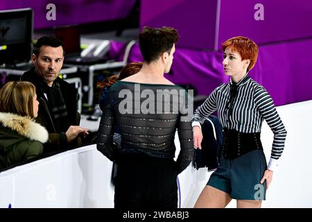 Evgeniia LOPAREVA & Geoffrey BRISSAUD (FRA), during Ice Dance Rhythm ...