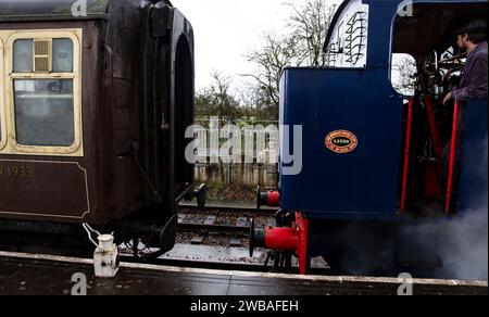 Avon valley heritage steam train Wimblebury Hunslet engine No.3839 ...