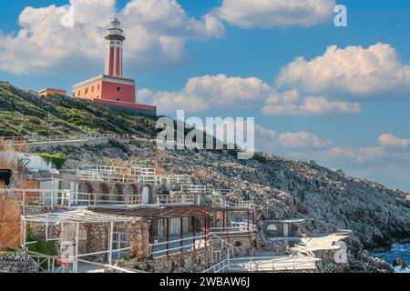 Faro Lighthouse in Capri, Italy Stock Photo - Alamy