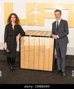 Simon Kinberg at the world premiere of her movie "Elysium" at the ...