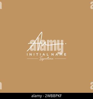 AU Signature Logo Template Vector Stock Vector Image & Art - Alamy