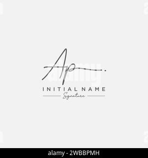 AP Signature Logo Template Vector Stock Vector Image & Art - Alamy