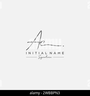 AC Signature Logo Template Vector Stock Vector Image & Art - Alamy